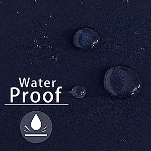 LUSHVIDA Rectangle Table Cloth – Washable Water Resistance Microfiber Tablecloth Decorative Table Cover for Banquet Party Kitchen Dining Room, Navy 60 x 84 Inch