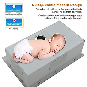 33 In Drop In Kitchen Sink Workstation-Bokaiya Kitchen Sink 33x22 Drop In Workstation Sink Topmount 16 Gauge Single Bowl Stainless Steel Kitchen Sink with Cutting Board