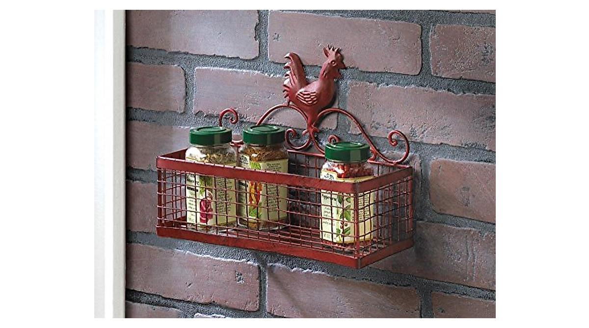 Red Rooster Wall Rack - Smart Living Storage Solution