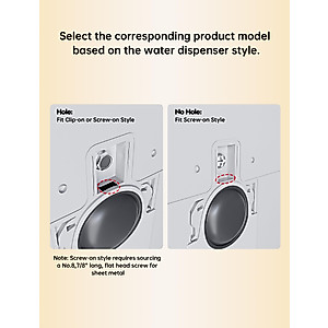 Upgraded Water Dispenser Lever for Refrigerator Interior Water Dispensers, [One-Handed Operation] Replacement Handed Water Dispensing Lever for Whirlpool Refrigerators and Other Models(Clip-On Style)