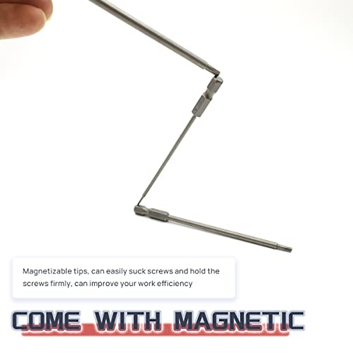 HOPLEX 5PCS RC Hex Bit 1.27mm 1.5mm 2.0mm 2.5mm 3.0mm Hex Head Allen Wrench Drill Bit Set for Screwdrivers Electric Screwgun/Power Drill