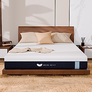 HEIM NEST Full Mattress, 10-Inch Gel Memory Foam for Cooling Sleep & Pressure Relief, Full Size Mattress for Bunk Bed, Medium Firm with Motion Isolation, CertiPUR-US Certified