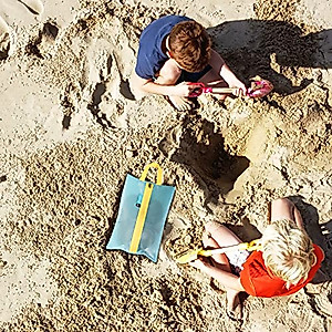 pack all Water Resistant Kids Shoe Bag for Travel, Storage Organizer Shoe Pouch with Zipper, Cute for Girls, Boys,Toddlers（Blue)