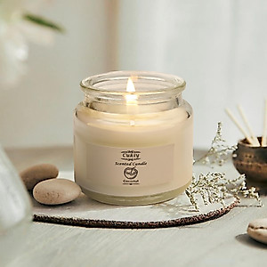 Candles, Cukiy Scented Candle Gift Set Popular Fruit 4 Pack, Exquisite Colorful Smoke-Free Fragrant Aromatherapy Jar Candles