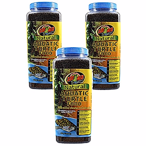 (3 Pack) Zoo Med Natural Aquatic Turtle Food (15 Ounce Per Pack)
