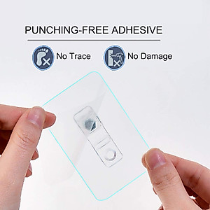 LAIGOO 4 Pcs Screw Adhesive Hook Sticker/Wall Hook Replacement for Banthroom Shelf Floating Shelves