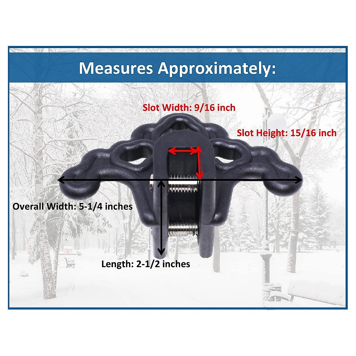 Plastic Roof Ice Guard Snow Guard Snow Stops for Standing Seam Metal Roofing - Multi-Color/Multi-Pack Listing (50, Black)