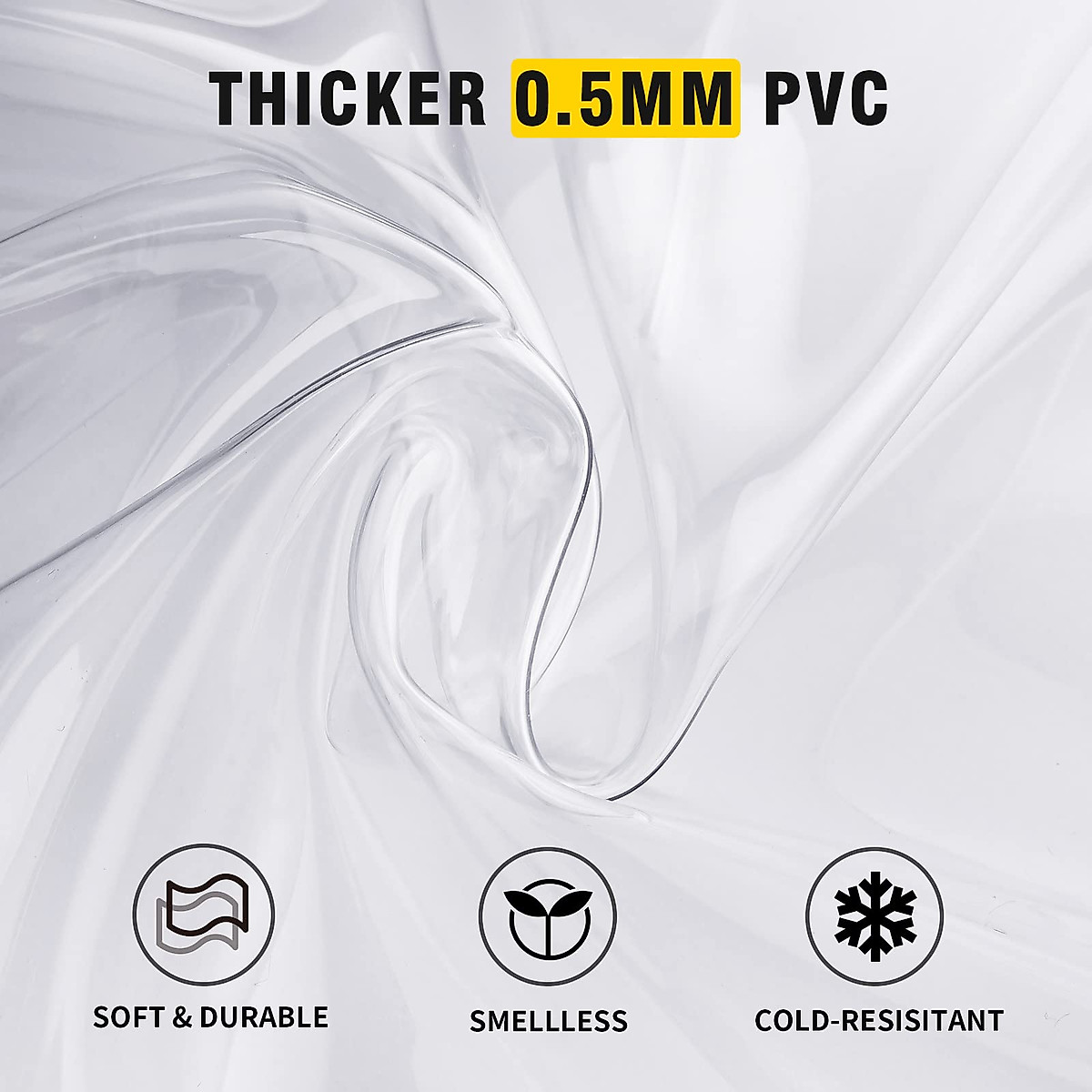 Vorspack Clear Backpack - Transparent Backpack with Reinforced Bottom & Multi-pockets for College Workplace Security - Black