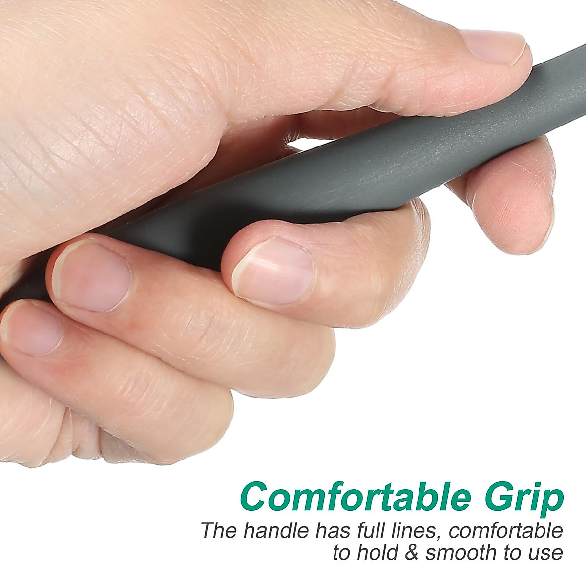 Kichvoe Baking Spatula Sourdough Starter Silicone Spatula Jar Spatulas Cake Cream Butter Spatulas Mixing Scraper Mixing Spoon Non-stick Flexible Baking Cooking Tool Grey