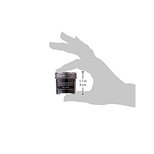 Ranger Embossing Powder, .56 Ounce Jar, Super Fine Black