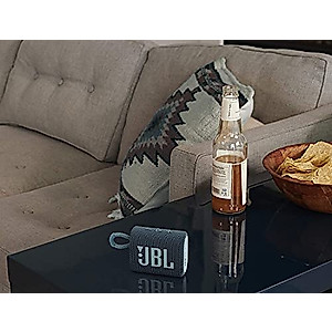 JBL Go 3 Portable Waterproof Wireless IP67 Dustproof Outdoor Bluetooth Speaker (White)