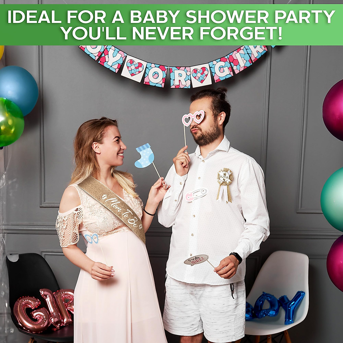 Mom to Be Sash Baby Shower Decorations Neutral Burlap Sashes Dad to Be Pin - Rustic Baby Shower Corsage Mom and Dad to Be Sash for Baby Shower - Mother to Be Sash Neutral Gender Reveal