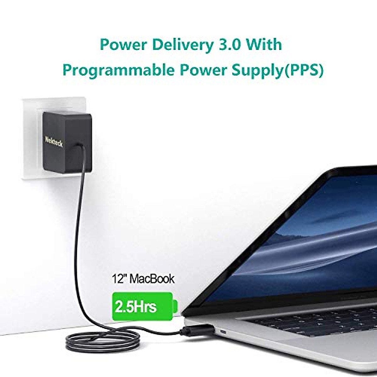 Nekteck S22, S23 Ultra 45w USB-C Charger with 6ft Long Cable, PD.3(PPS), Small Samsung Super Fast Charger Type C [USB-IF Certified] Compatible with Galaxy S23+/S22 Plus/S21/S20 Ultra/Note 10+