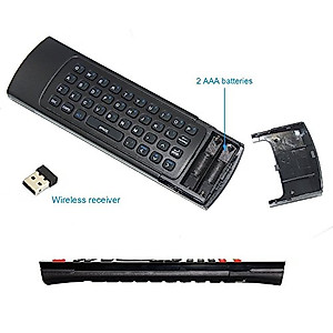 Rii MX3 Multifunction 2.4G Fly Mouse Mini Wireless Keyboard & Infrared Remote Control & 3-Gyro + 3-Gsensor for Google Android TV/Box, IPTV, HTPC, Windows, MAC OS, PS3