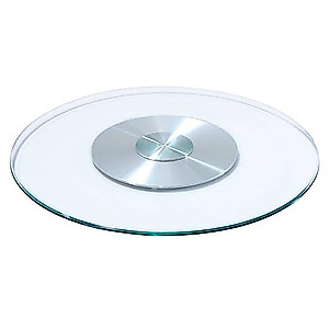 Lazy Susan for Dining Table, Lazy Susan Turntable Large Glass, Table Top Lazy Susan, for Dinner Table, Chinese Restaurants, Kitchen, Patio, Garden