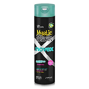 Novex Mystic Black Shampoo 300ml/10oz - Baobab Oil Protects, Adds Moisture, Controls Frizz, Enhances Shine