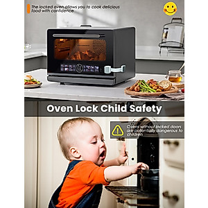 2 Pack Baby Proofing Safety Locks for Cabinet Drawer Fridge Oven Dishwasher Doors, Toilet Seat & Lid, Adjustable Furniture Latches and Straps, 3M Adhesive No Drilling and Button Unlock Design