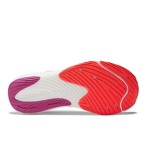 New Balance Women's FuelCell Rebel V3 Running Shoe, Starlight/Electric Red/Magenta Pop, 8.5