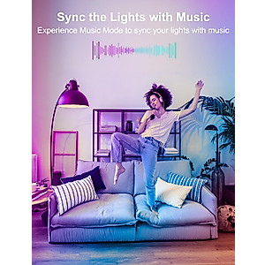 HYDONG Smart Light Bulbs, 15W Color Changing Light Bulbs Compatible with Alexa Only, A19 Alexa Light Bulbs, Tunable 2700K-6000K E26/E27 Bluetooth LED Lights for Bedroom, Living Room 1Pack