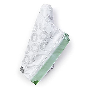 Brabantia PerfectFit Trash Bags (Size G/6-8 Gal) Thick Plastic Trash Can Liners with Drawstring Handles (120 Bags)