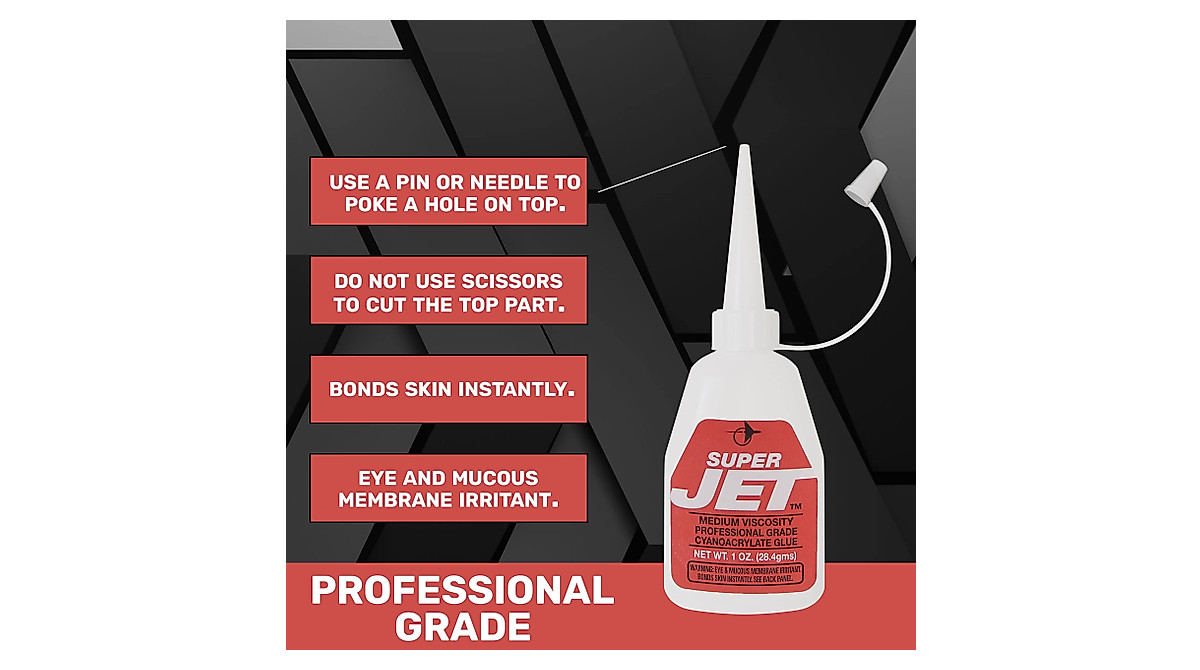 Jet Glue Super Jet - Strong, Mess-Free Industrial CA Glue