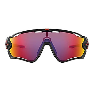 Oakley Men's OO9290 Jawbreaker Rectangular Sunglasses, Matte Black/Prizm Road, 31 mm