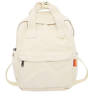 MaxxCloud Vintage Canvas Backpack Purse for Women Knapsack Small Handbag Rucksack Pouch Cute Hiking Daypack Satchel (509 Beige)