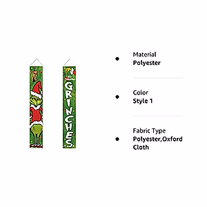 It's December Christmas Porch Sign, Christmas Hanging Banner Flag, Courtyard Indoor And Outdoor Party Holiday Ornament (12 x 72 inches)