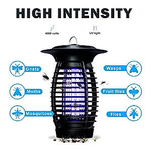 Hodiax Hang n Zap! Bug Zapper, Electric Portable Mosquito Zapper 9W Powerful Outdoor Fly Killer for Moth, Wasp, Fly, Insect Catcher for Bedroom, Kitchen, Office, Backyard