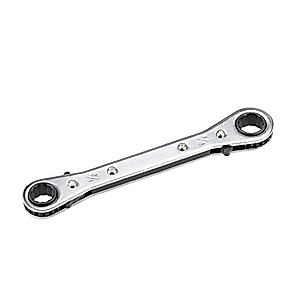 uxcell Reversible Ratcheting Wrench, 1/2-inch x 9/16-inch Double Box End, Cr-V
