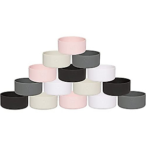 Healthy Human Protective Silicone Bumper Boots For Stein Bottles - Fits 32oz and 40oz Bottles. BPA Free Anti-Slip Bottom Silicone Sleeve Cover Boot, Pink