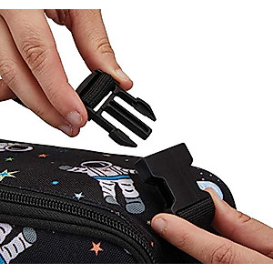 PackIt Freezable Classic Lunch Box, Spaceman, Built with EcoFreeze Technology, Collapsible, Reusable, Zip Closure With Zip Front Pocket and Buckle Handle, Perfect for Healthy Lunches