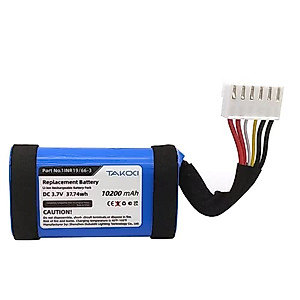 Youejoeq 10200mAh jbl Charge 4 Battery Replacement for JBL Charge 4, Charge 4BLK, Charge 4J, CHARGE4BLUAM,fits Part no 1INR19/66-3,ID998, SUN-INTE-118, IY1068