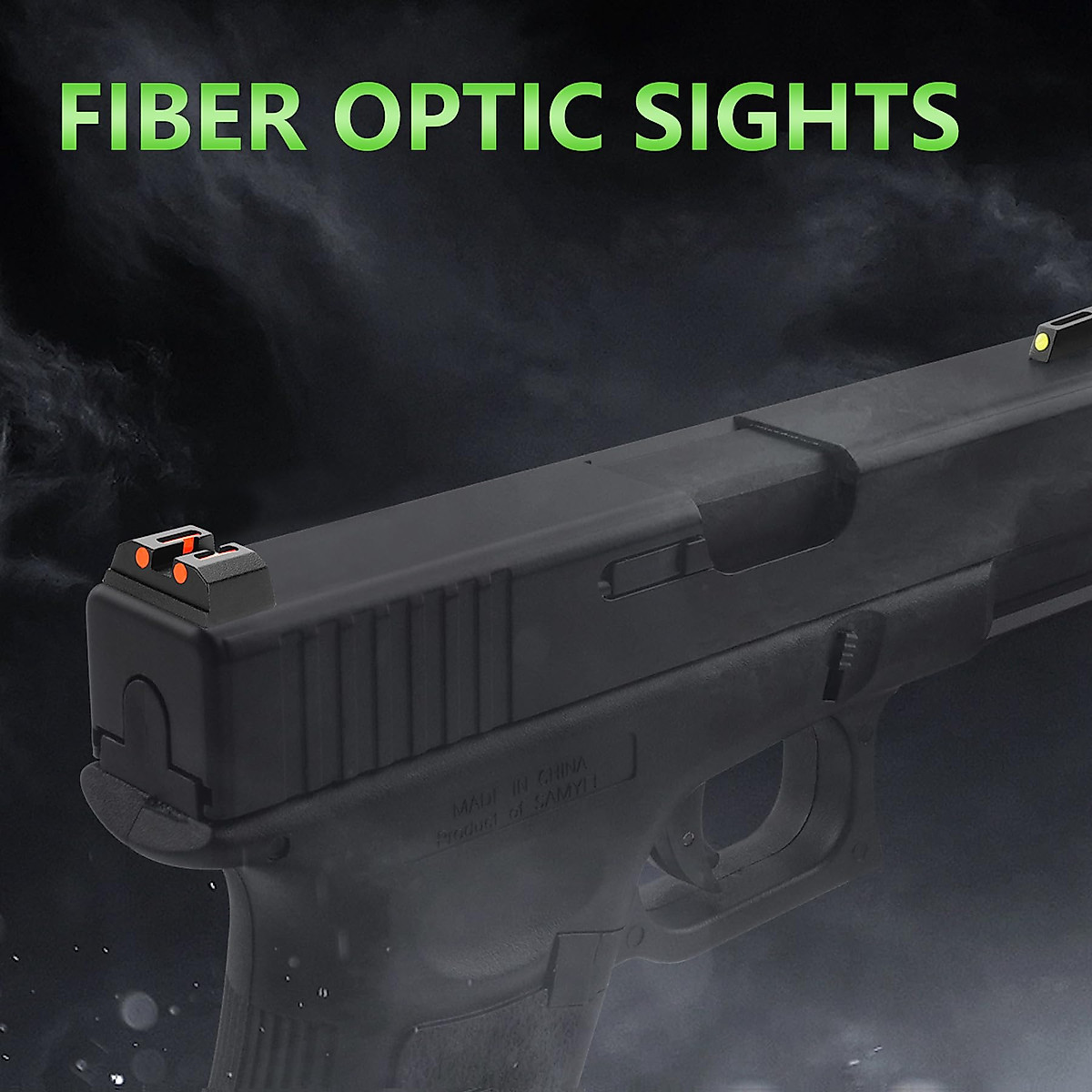 TAEDNOMZN Fiber Optic Red Green Sights No-Tritium for Taurus G2C, PT111,G2S, G3, G2, PT140, 709, 740, TX22 Accessories Sights Set (Front Green + Rear Red)