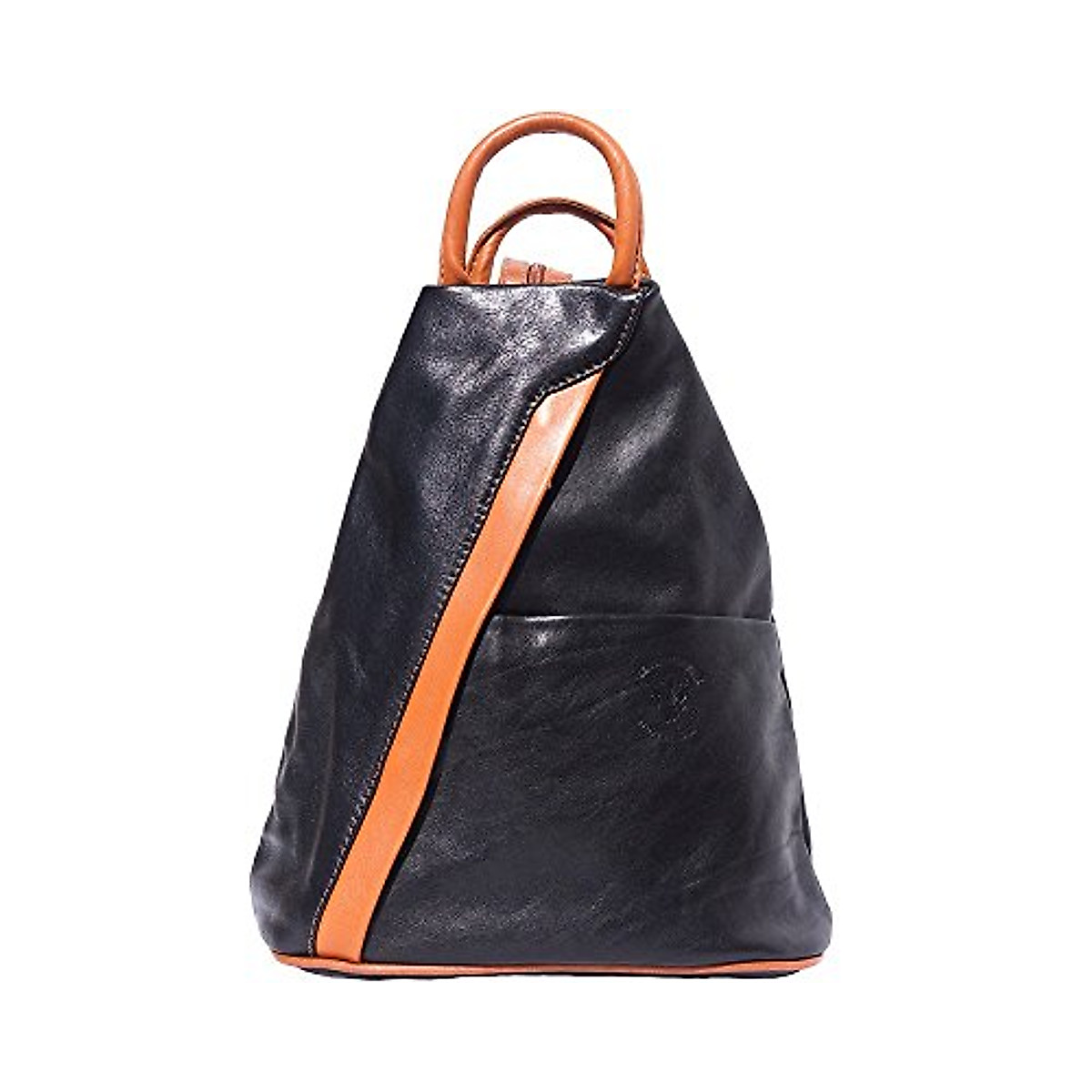 LaGaksta Submedium Italian Leather Backpack Purse Black Leather