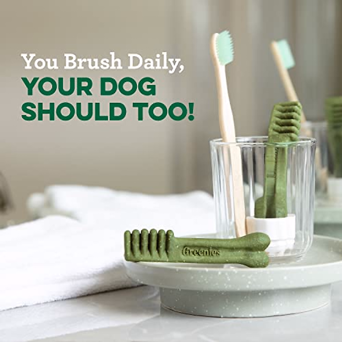 Greenies Puppy 6+ Months Regular Natural Dog Dental Care Dog Treats, 12 oz. Pack (12 Treats)