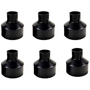 E-Simpo 6-Pack Embedded Housing Part ABS Antioxidant Built-in Fitting for Waterproof Outdoor Indoor Pre-embedded Concrete Grassland Inserts,to Fix the LED InGround Step Stair Pavement Pool Light (H86)