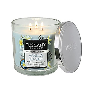 Tuscany 14 oz. Vanilla Sea Salt Soy Blend Jar Candle One Size (69646)