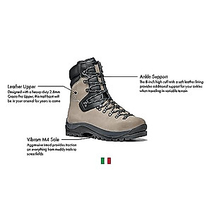 SCARPA Fuego Hiking Boots for Mountaineering and Wildland Firefighting - Bronze - 8.5