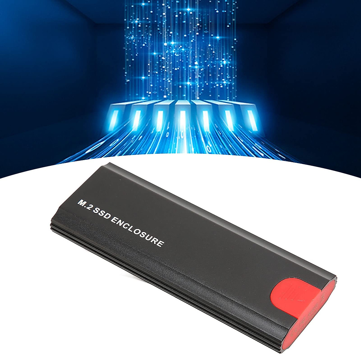 M.2 NVME SSD Enclosure, M.2 SSD Enclosure Aluminum Alloy Case High Speed Ultra Thin 2TB for 2280 SSD