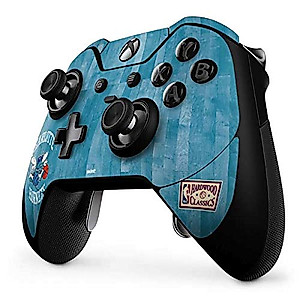 Skinit Decal Gaming Skin compatible with Xbox One Elite Controller - Officially Licensed NBA Charlotte Hornets Hardwood Classics Design