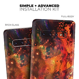 DesignSkinz Blurred Abstract Flow V35 Protective Vinyl Decal Wrap Skin Cover Compatible with The Samsung Galaxy S20 (Screen Trim & Back Glass Skin)