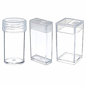 15 Pcs Diamond Painting Storage Containers Clear Plastic Seed Bead Box Organizers Small Empty Rhinestones Beads Storage Boxes for Sequins, Glitters, Gems, DIY Art Crafts