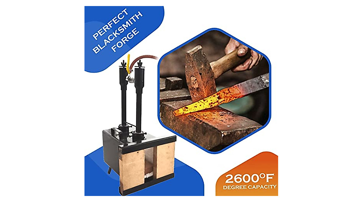 Simond Store Blacksmithing Forge Double Burner 2600°F - Portable Gas ...