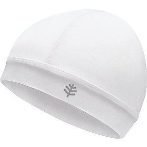 Coolibar UPF 50+ Unisex Hubbard UV Skull Cap - Sun Protective (Large/X-Large- White)
