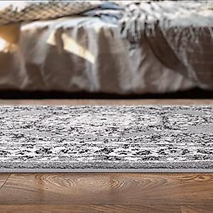 Antep Rugs Oriental 8x10 Traditional Medallion Indoor Area Rug Siesta (Gray Beige, 7'10" x 10')