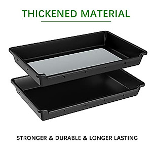 FuturHydro Trimming Tray 150 Micron Screen Keef Pollen & Herb Dry Sifter Tray with 2 Trimming Scissors Harvest Accessories (Black)