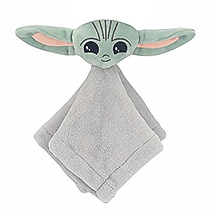 Lambs & Ivy Star Wars The Child/Baby Yoda Security Blanket/Door Pillow Gift Set