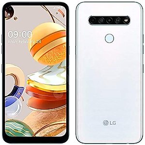 LG K61 4G LTE Quad Camera 128GB / 4GB Ram (AT&T/Cricket/Mint/Tmobile) Latin Caribbean 6.53 Octa Core (White)
