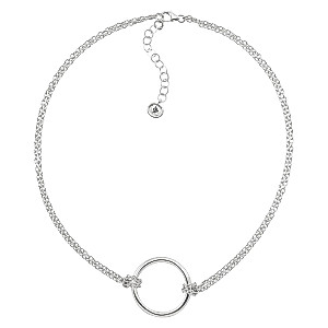 Silpada 'Karma Central' Choker Pendant Necklace in Sterling Silver, 14" + 2"
